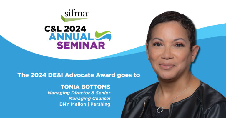 SIFMA Compliance & Legal Society Announces Tonia Bottoms of BNY Mellon ...